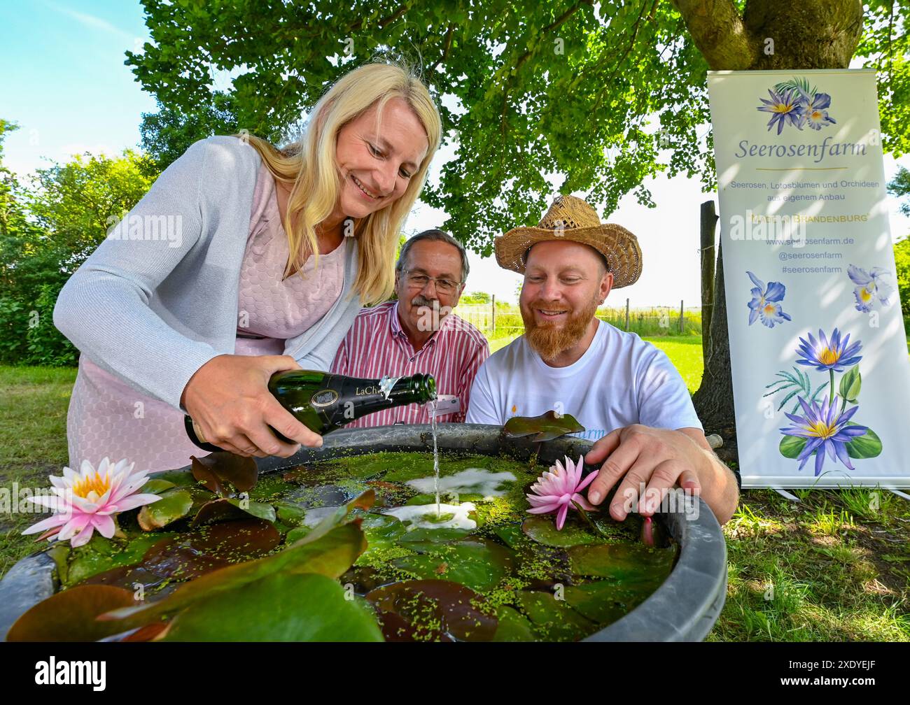 25 June 2024, Brandenburg, Neu Langerwisch: Claudia Nowka, Mayor of the ...