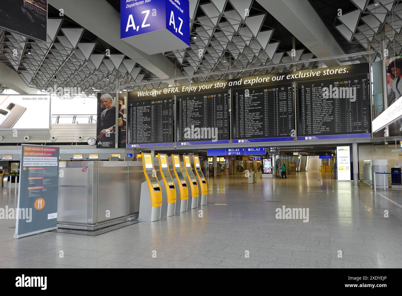 Flughafen Frankfurt Halle A Corona 2020 - copyright by HEN-FOTO Foto ...