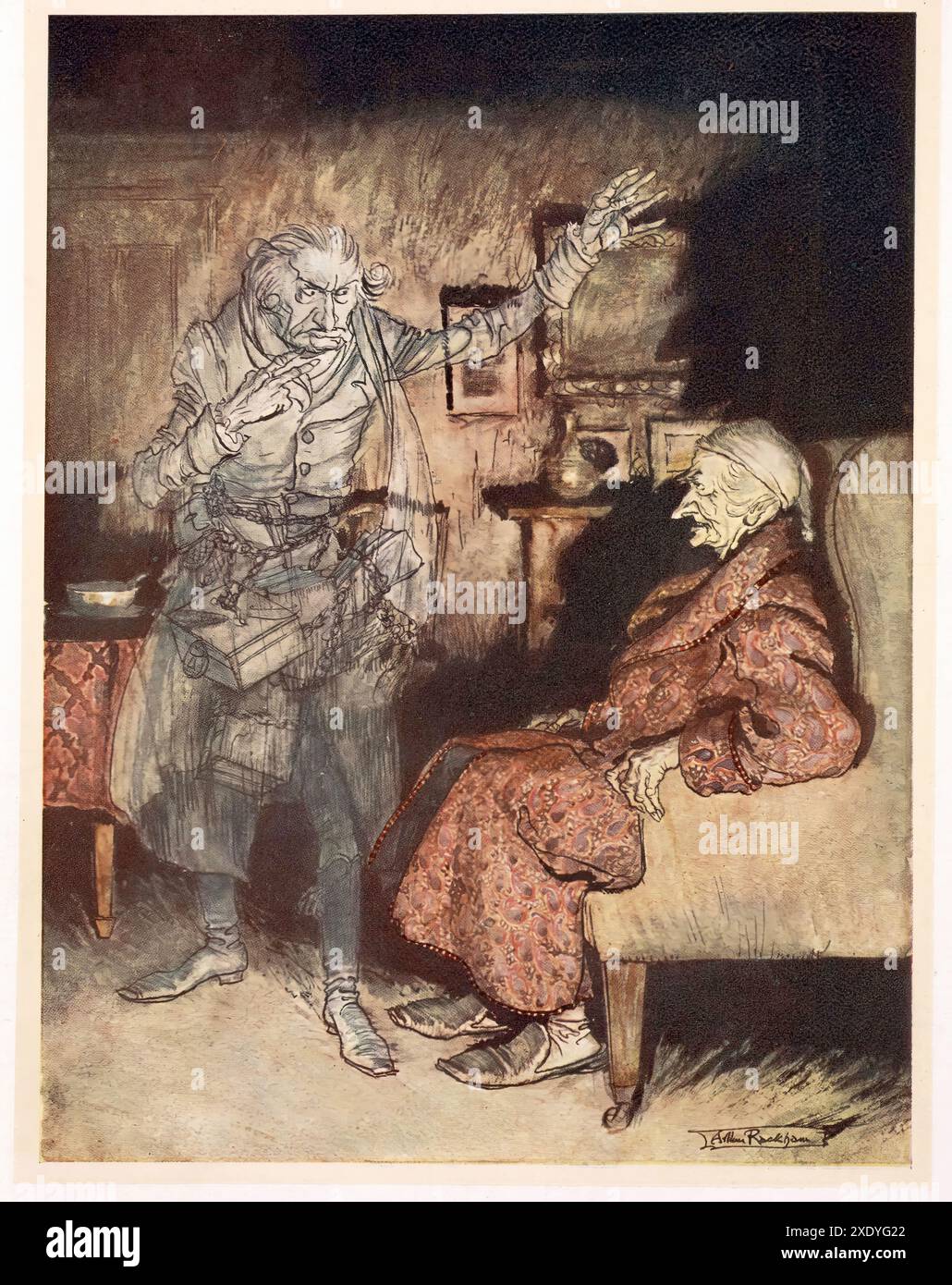 RACKHAM Arthur (1867-1939) - Scrooge and Marley Illustrations for ...