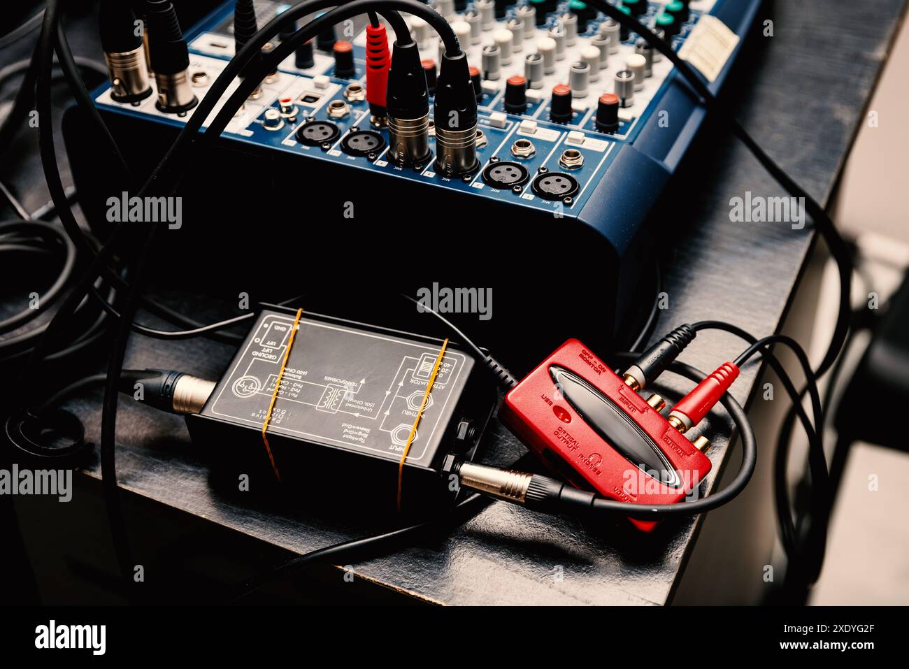 Audio processing with a focus on the connection between mixer channels ...