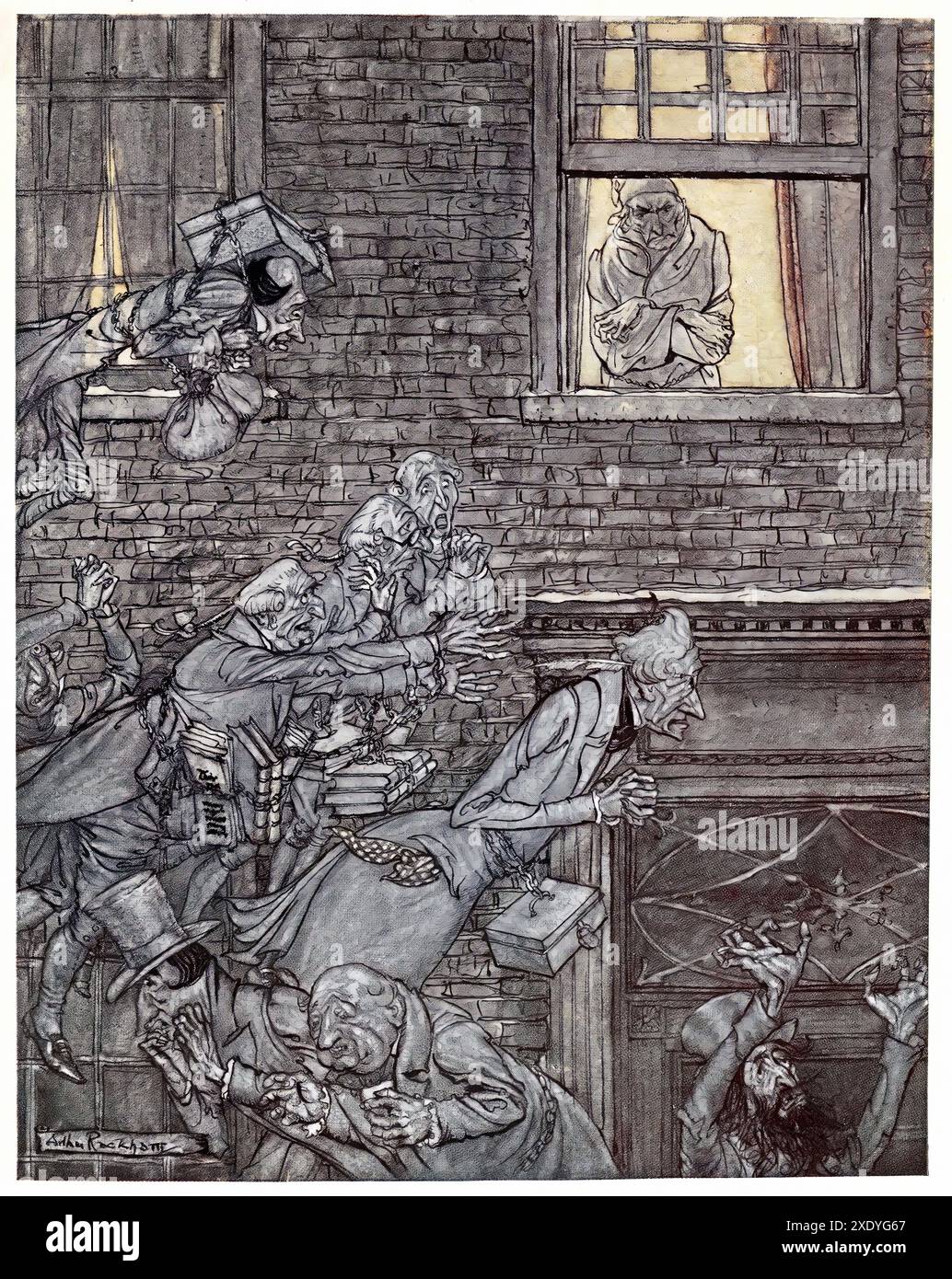 RACKHAM Arthur (1867-1939) - Spirits Illustrations for Dickens' A ...