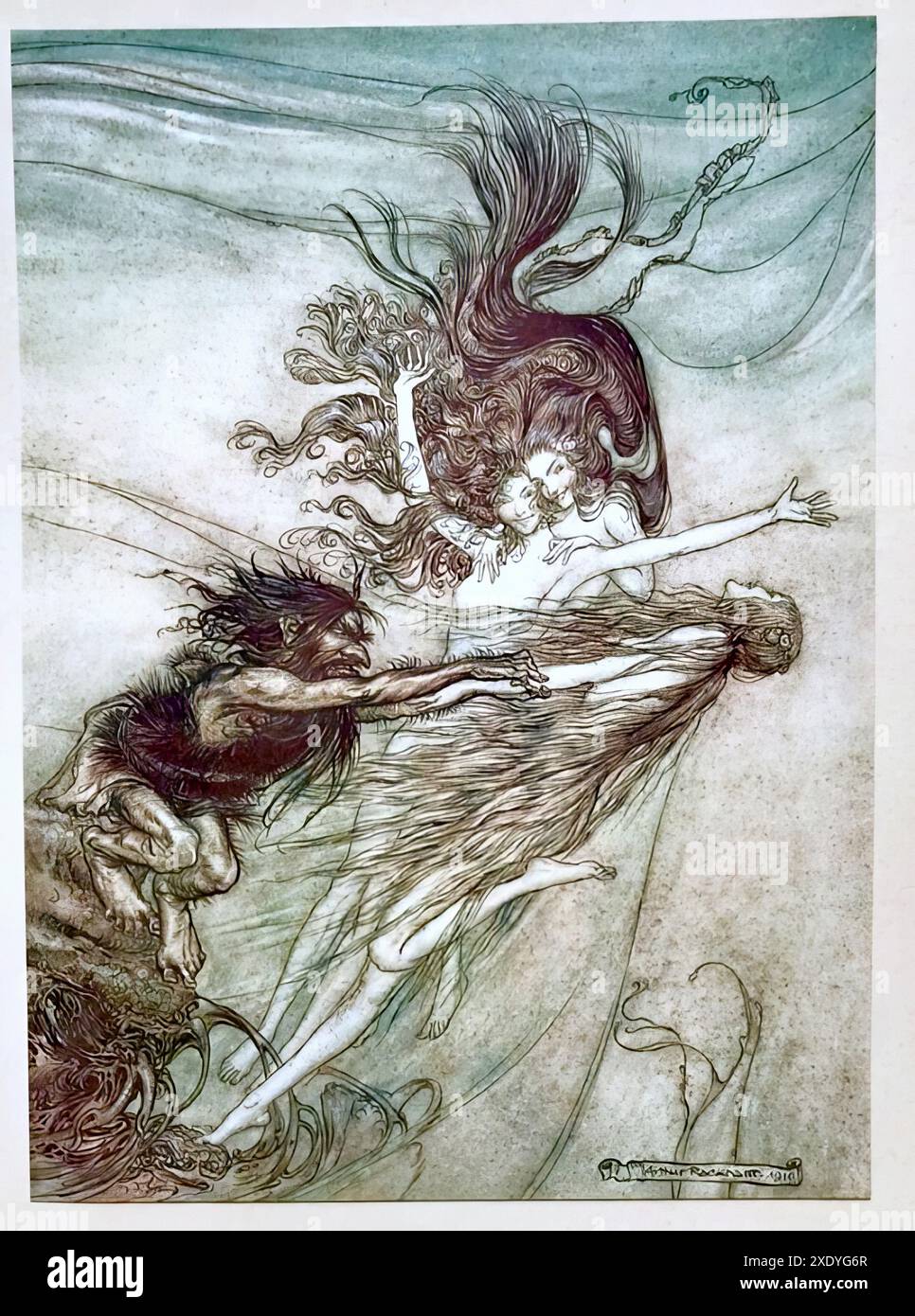 RACKHAM Arthur (1867-1939) - The Rhinegold & The Valkyrie by Richard Wagner 1910 - Vintage ...