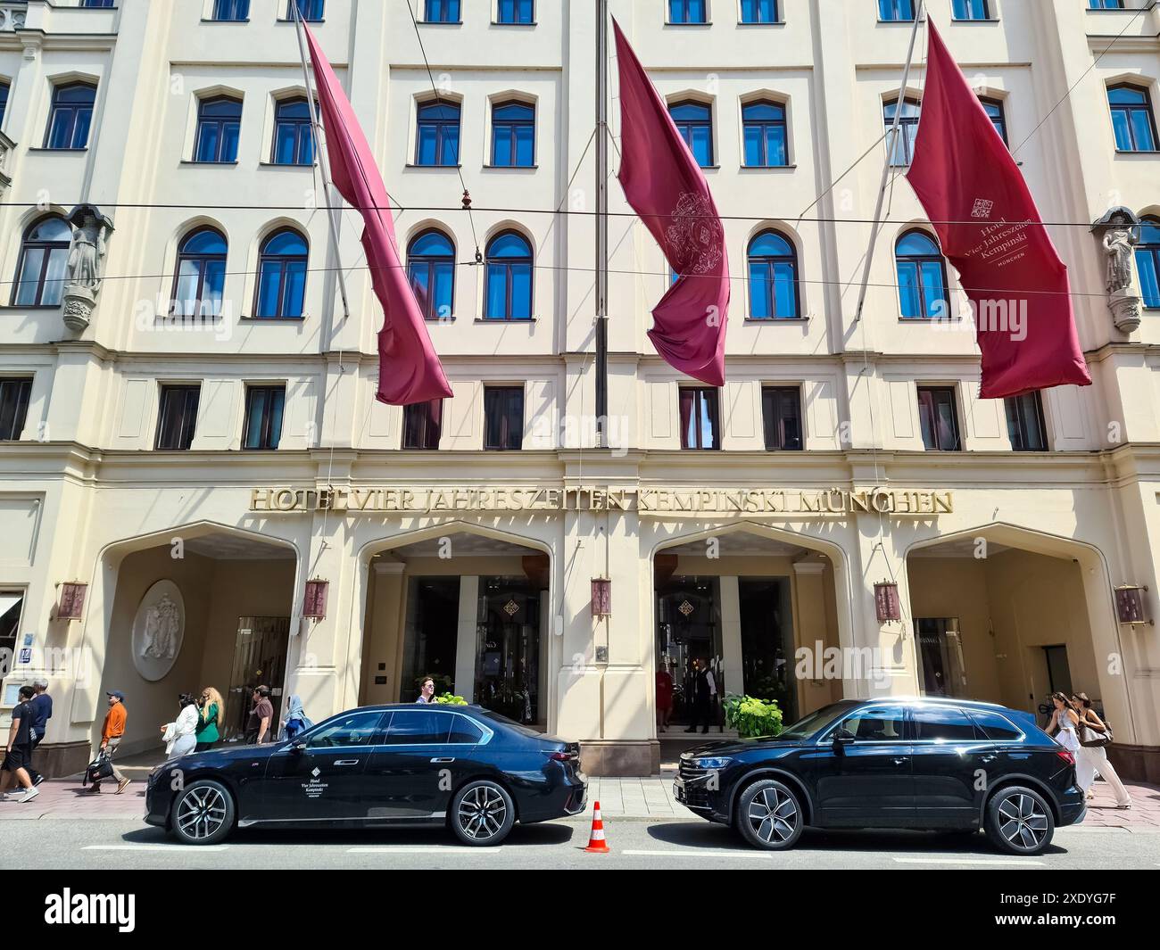 Munich, Germany - 22 June 2024: The Vier Jahreszeiten Kempinski luxury ...