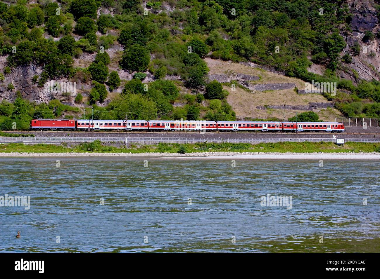 Rhine valley railway hi-res stock photography and images - Alamy