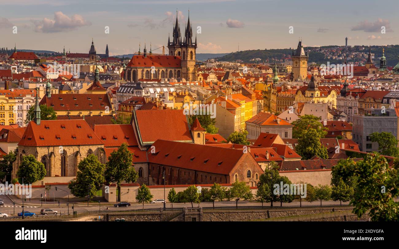 Beautiful panoramic aerial view prague hi-res stock photography and ...