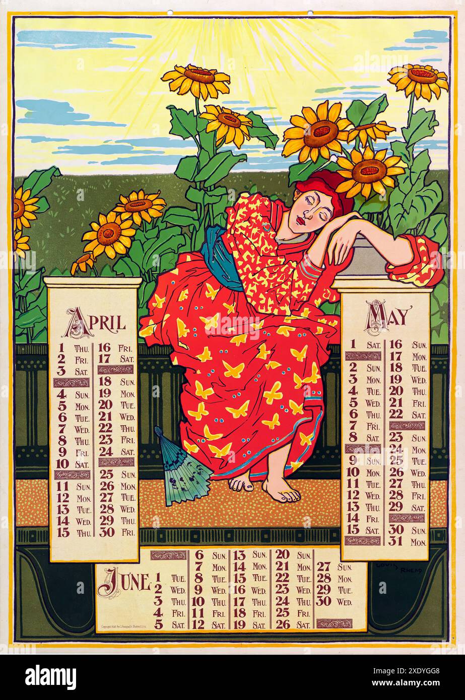 Poster design by louis rhead hi-res stock photography and images - Alamy