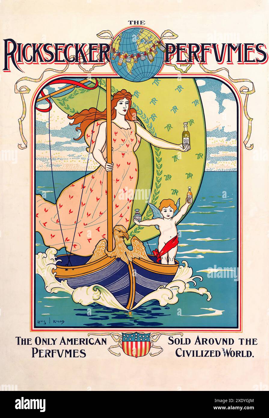 Poster design by louis rhead hi-res stock photography and images - Alamy