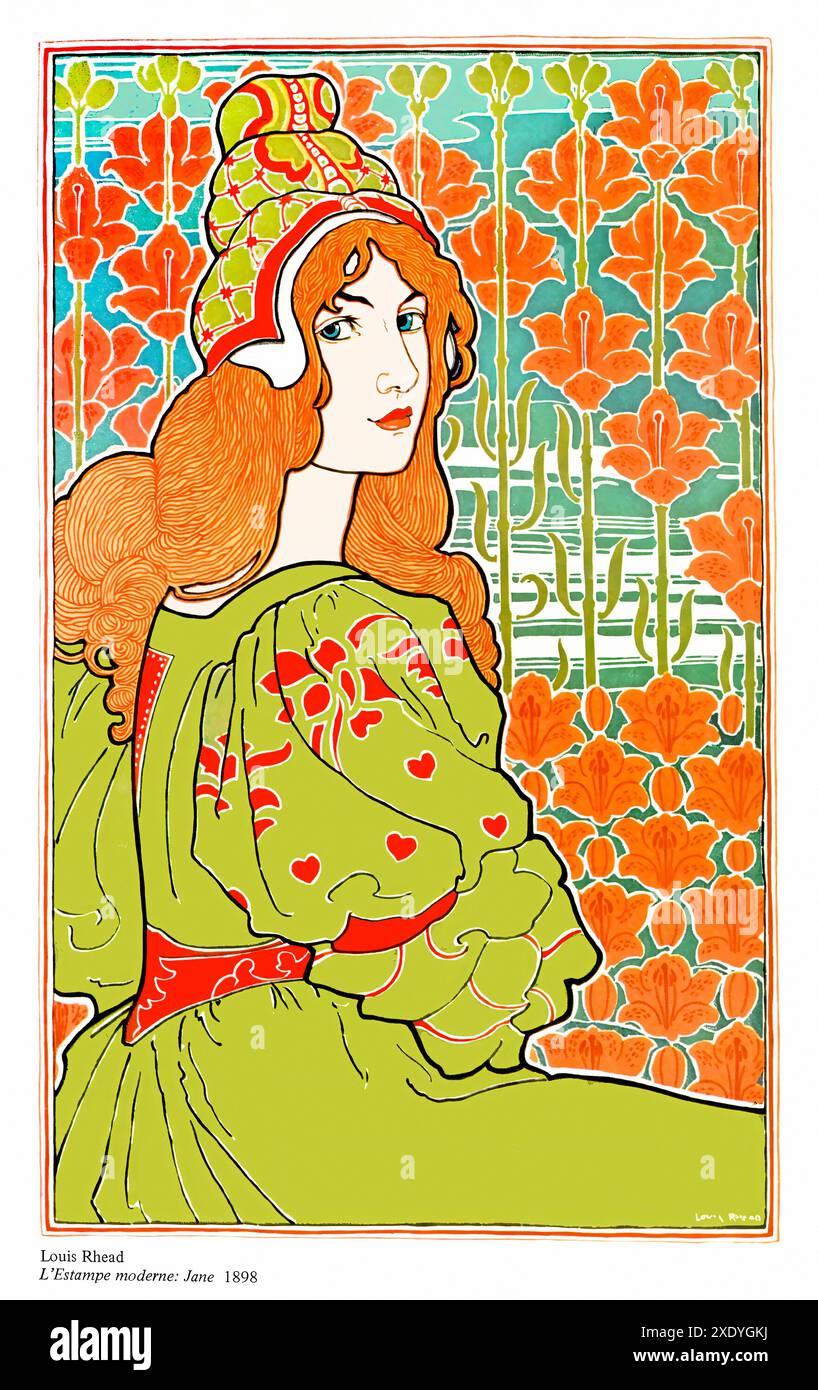 RHEAD Louis (1857-1926) - Jane L'Estampe Moderne 1898 - Vintage ...