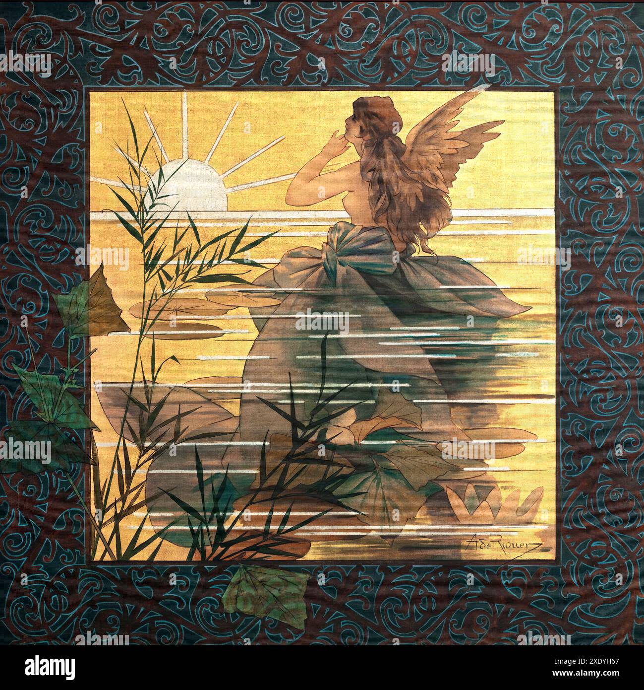 Angel paintings public domain hi-res stock photography and images - Alamy