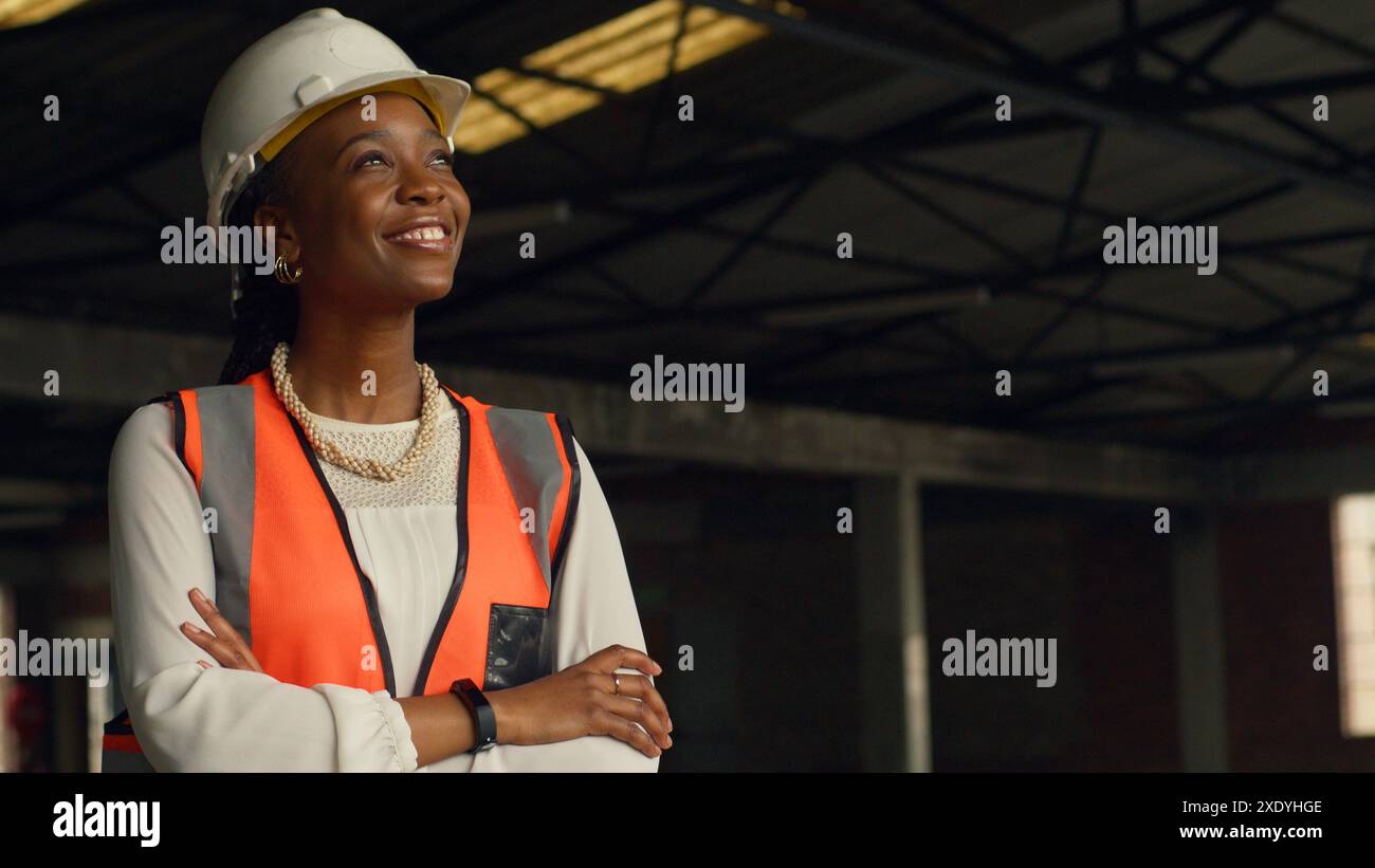 Construction site manager wearing safety hi-res stock photography and ...