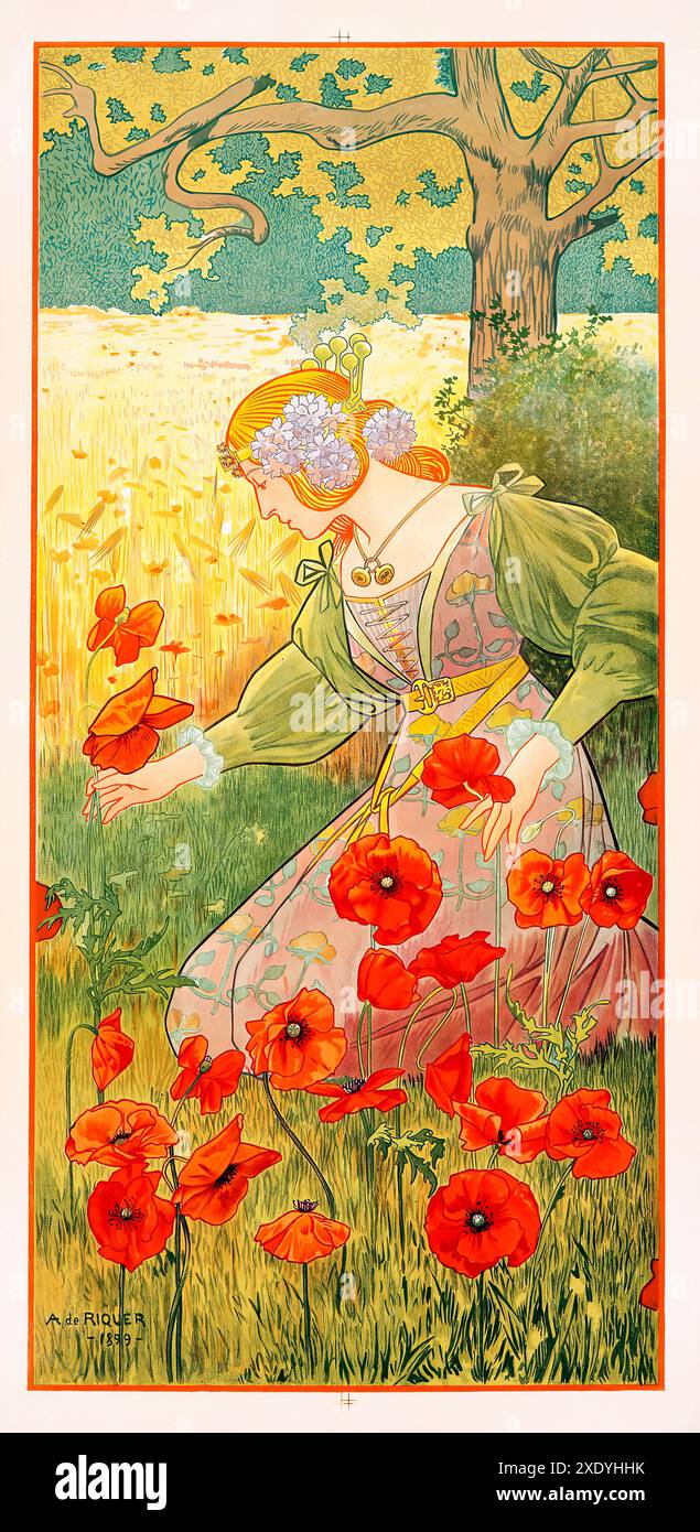 RIQUER YNGLADA Alexandre de - Las Estaciones Verano 1899 - Vintage ...