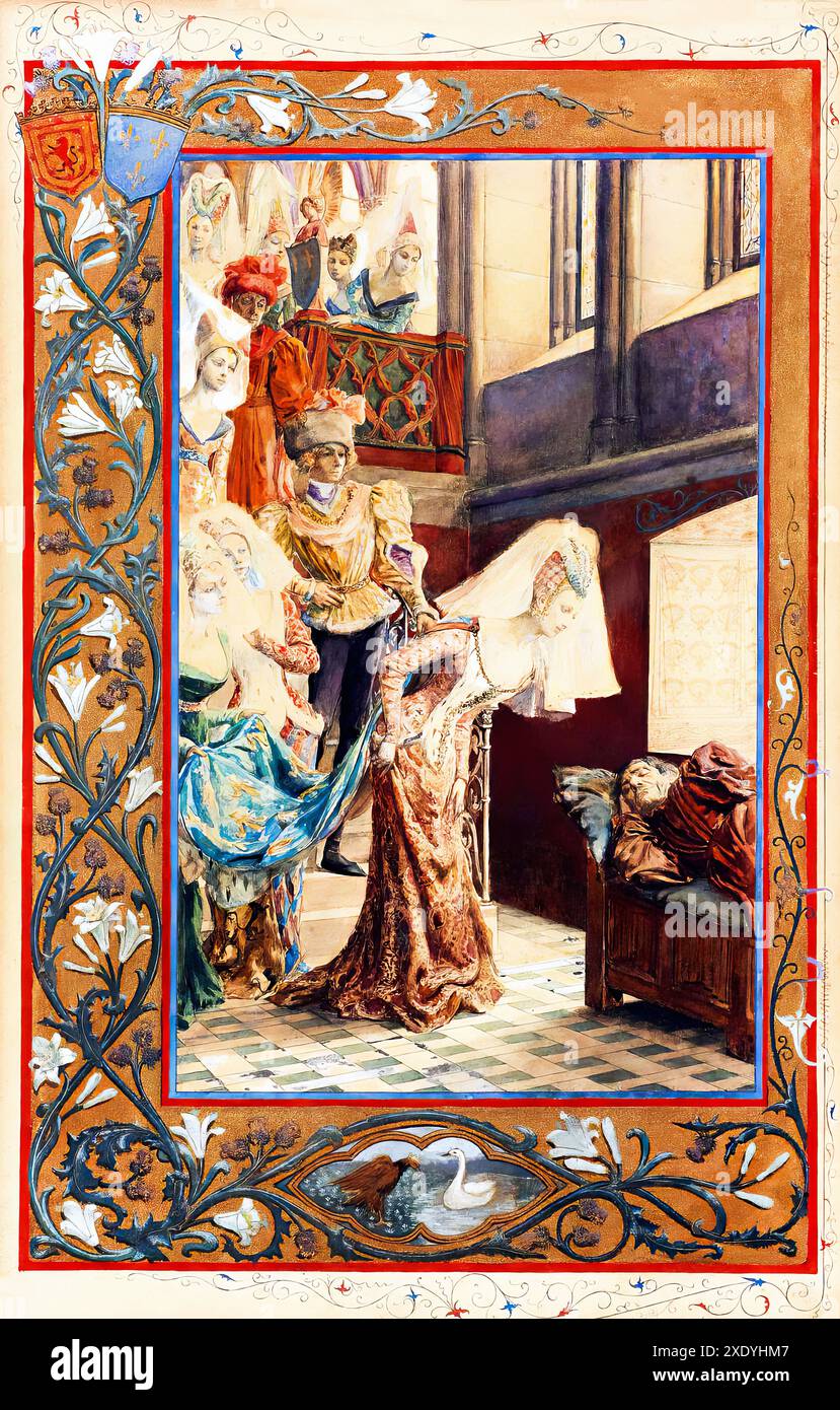 ROCHEGROSSE Georges-Antoine - Marguerite d'Ecosse c - 1930s Stock Photo ...