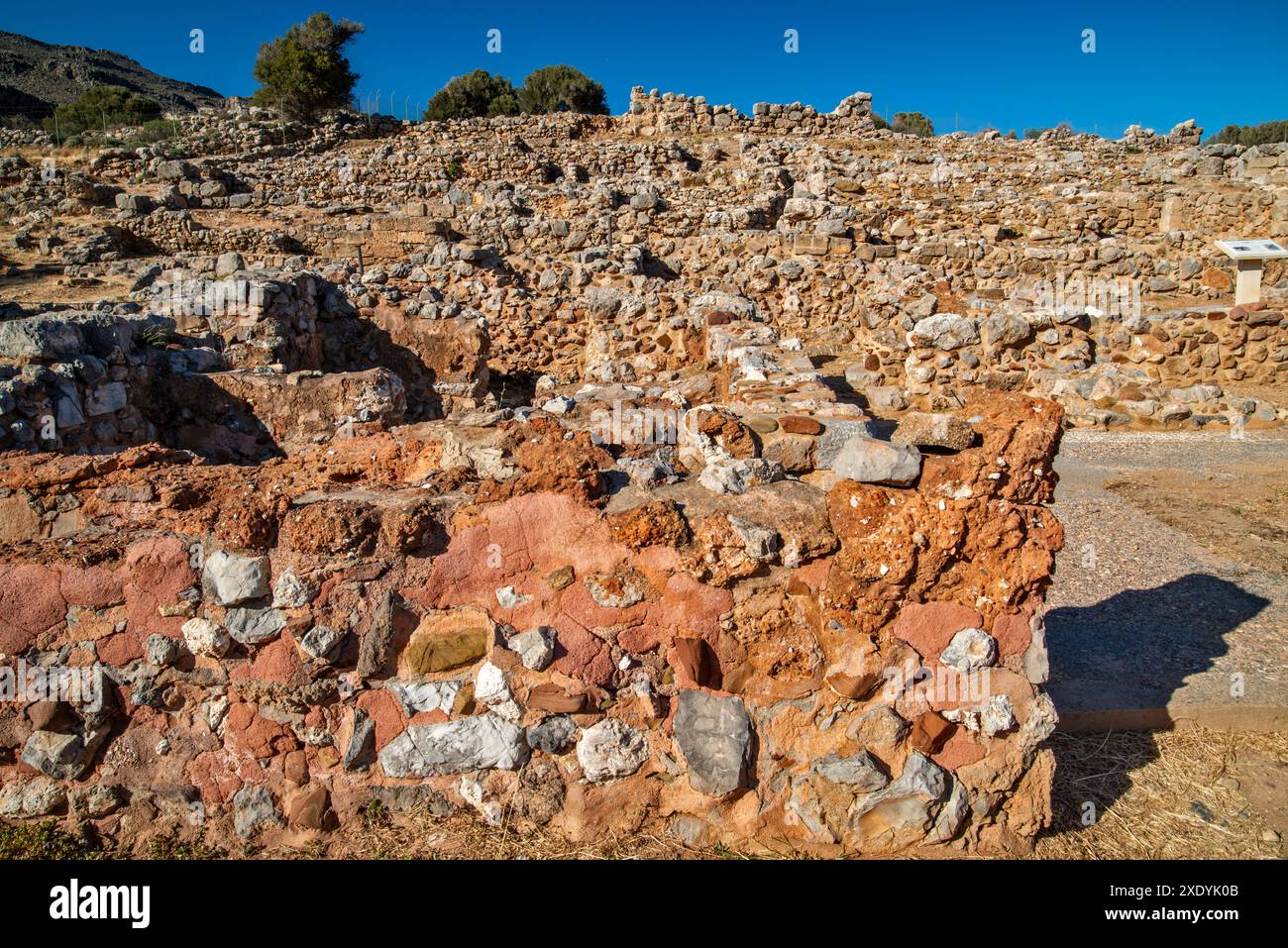 Palace of Zakros ruins, Minoan archaeological site, at Kato Zakro ...