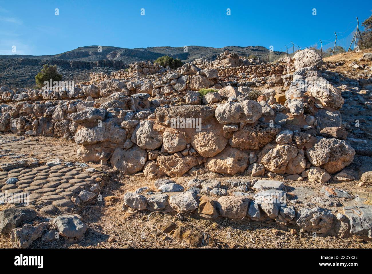 Palace of Zakros ruins, Minoan archaeological site, at Kato Zakro ...