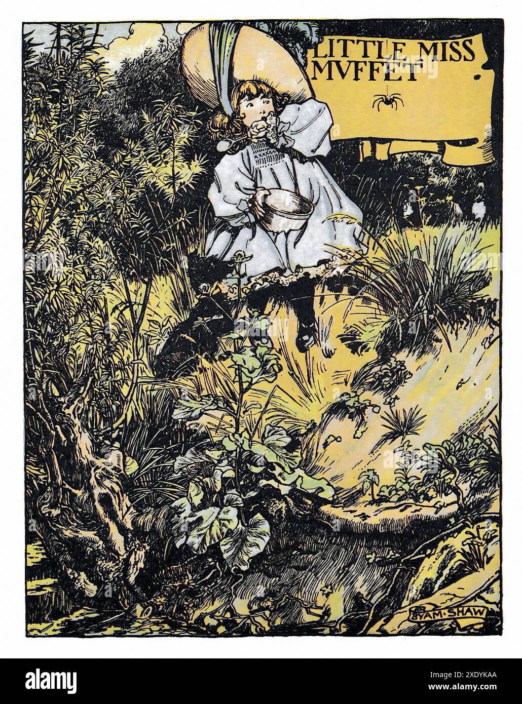 SHAW J - Byam - Little Miss Muffet from Old King Cole's Book of Nursery ...