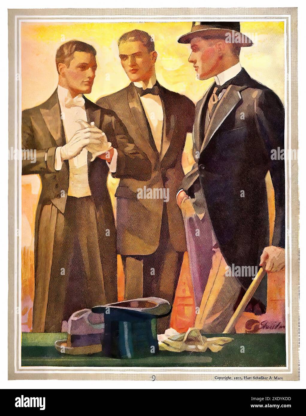 SHERIDAN John E - Ad for Hart Shafner & Marx 1923 - Vintage illustrated ...