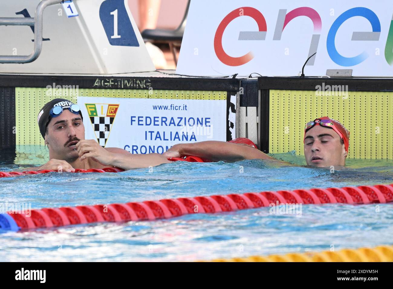 RESTIVO Matteo and VENINI Matteo 200M Backstroke Final Men during the ...