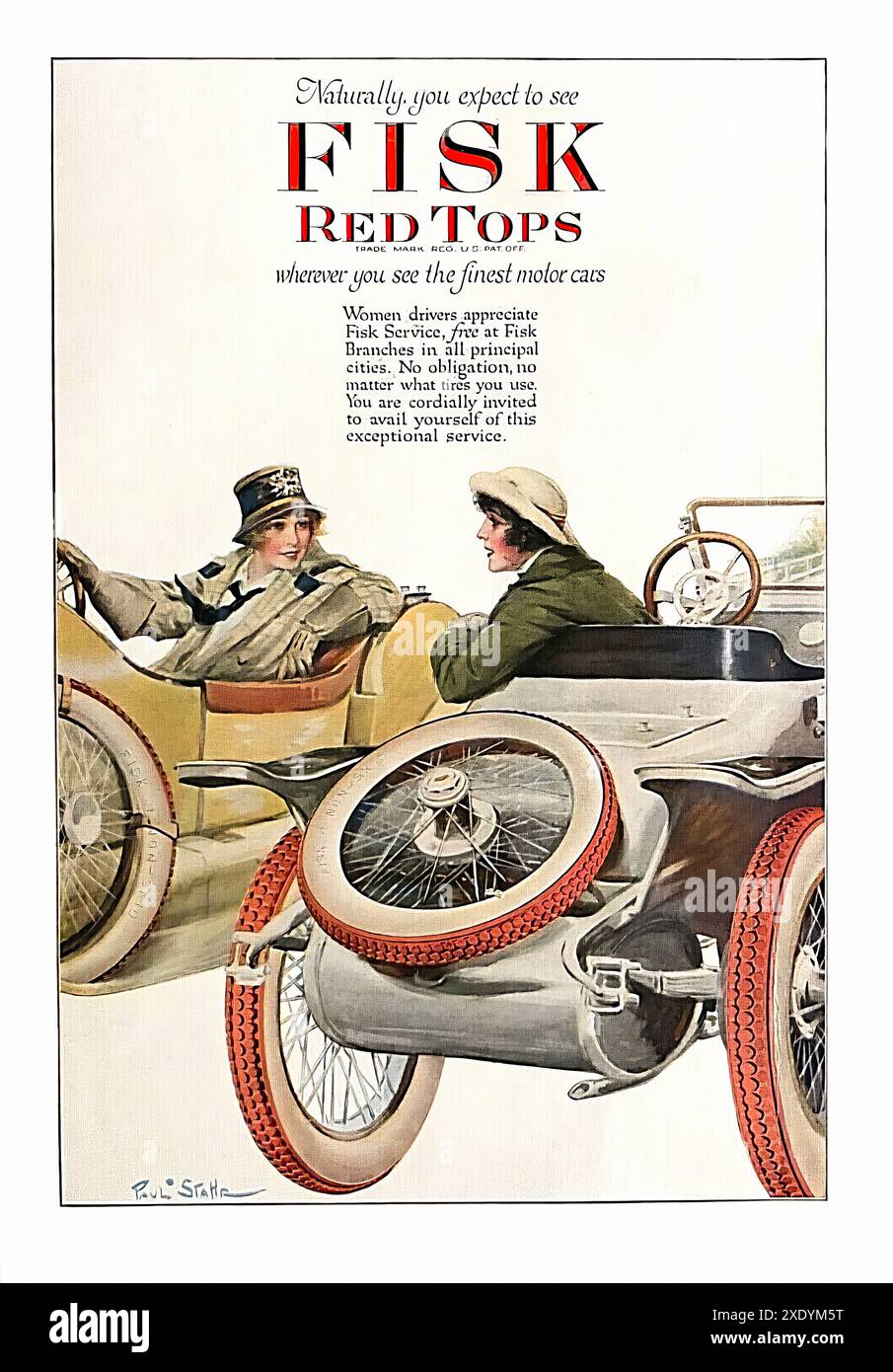 STAHR Paul - Fisk Red Tops March 1917 - Vintage illustrated print ...