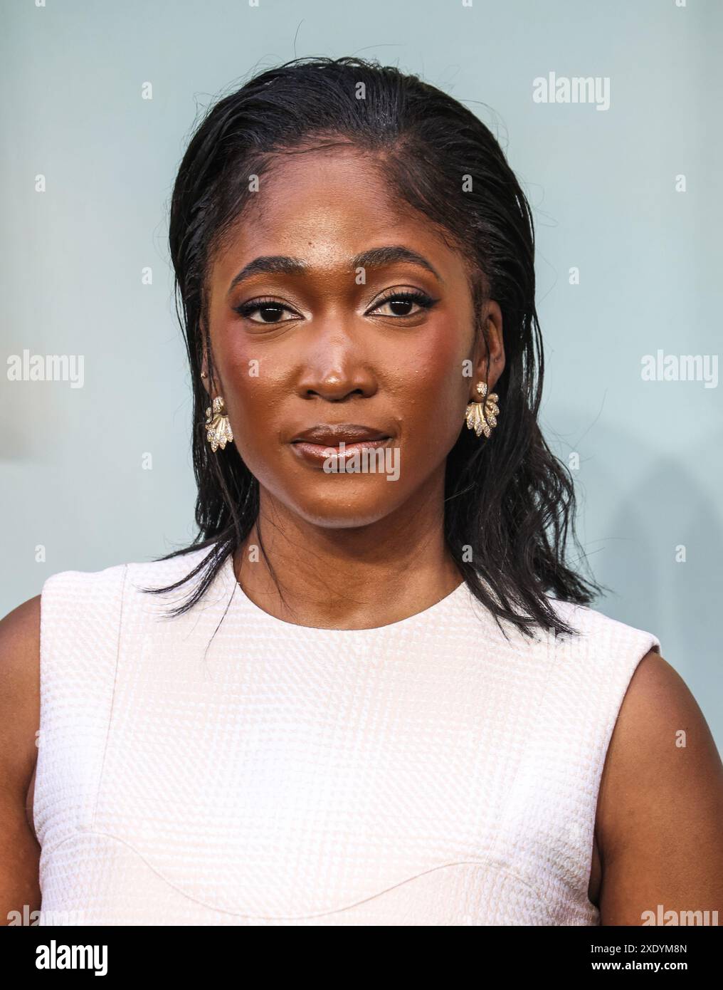 Adelayo Adedayo attends the UK premiere of "Supacell" at Odeon Luxe ...