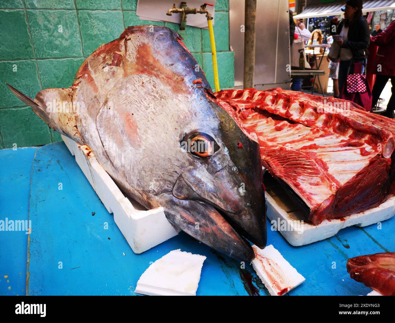 Mediterranean Fish in open seamarket, Napoli Stock Photo - Alamy