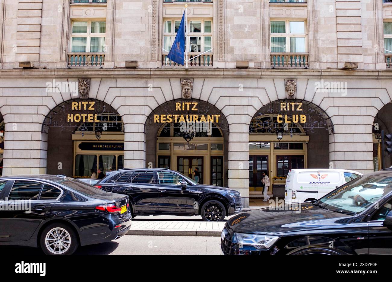 The Ritz Hotel & Club in Piccadilly London , England , UK Stock Photo ...