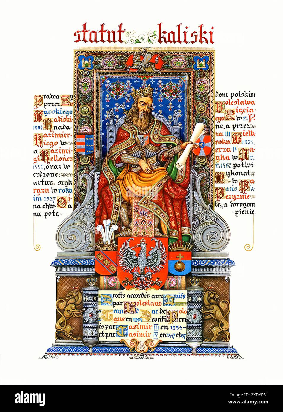 SZYK Arthur (1894-1951) Statute of Kalisz frontispiece Casimir the ... SZYK Arthur (1894-1951) Statute of Kalisz frontispiece Casimir the ...