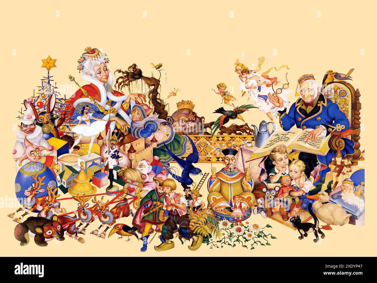 SZYK Arthur (1894-1951) - Andersen's Fairy Tales inside cover 1944 ...