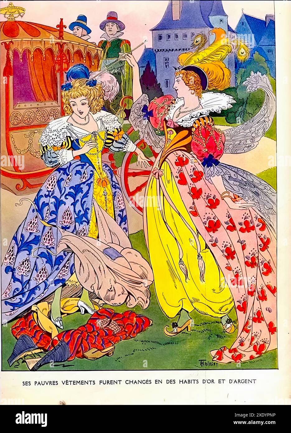 THIRIET Henri - Cendrillon [wicked step-sisters] - Vintage illustrated ...