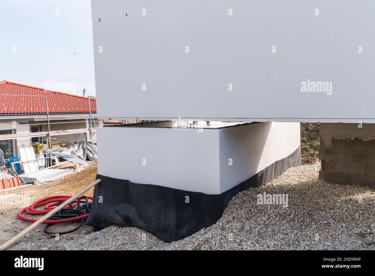 Construction of dwelling house and garage - shell construction site ...