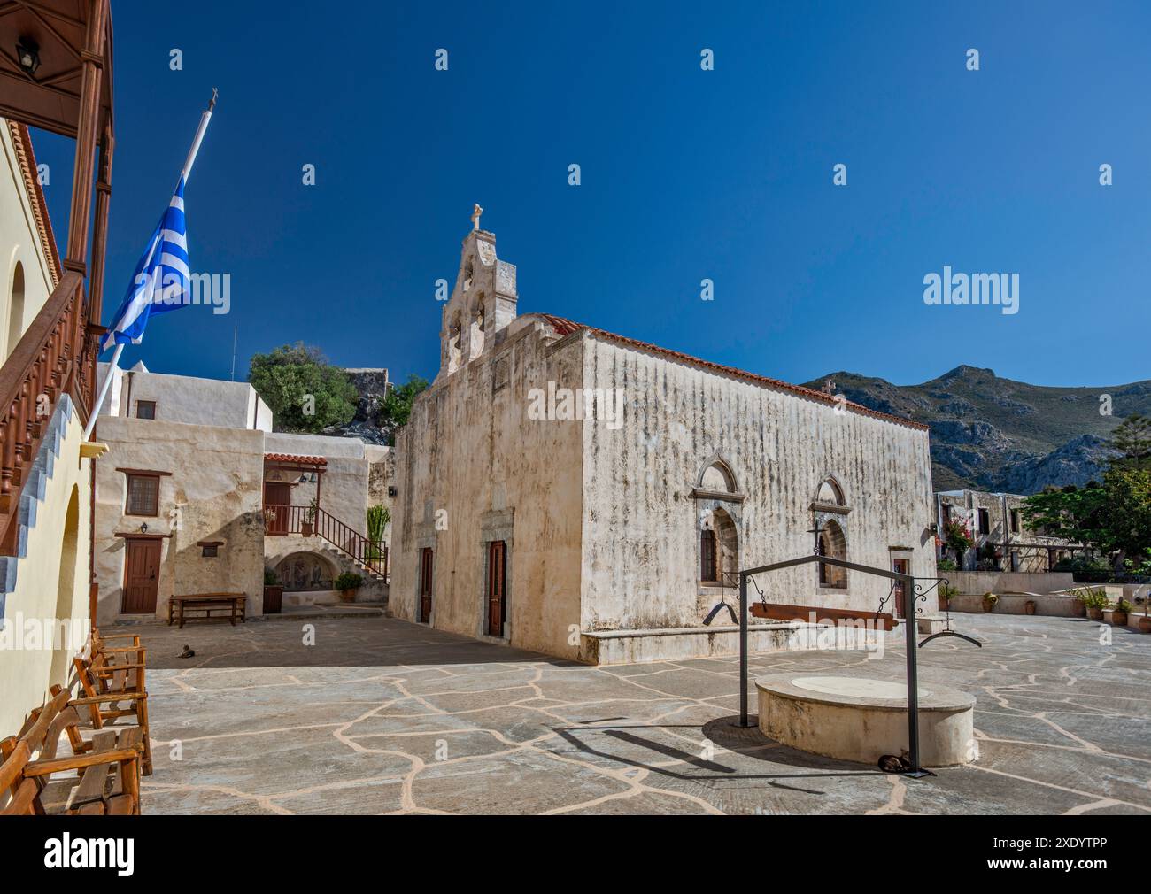 Two naves church at Monastery of Saint John the Theologian, Preveli ...