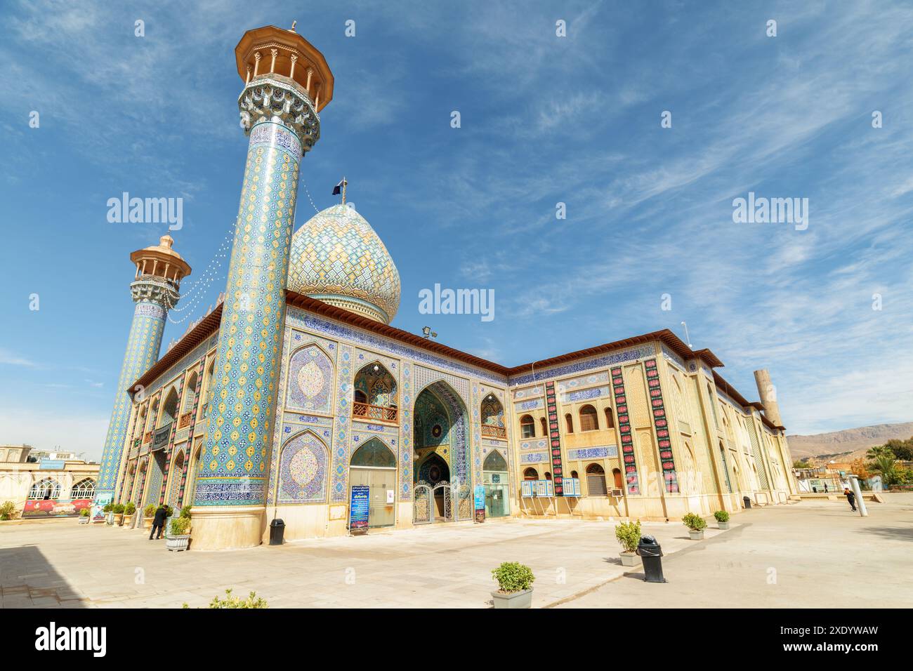Shiraz, Iran - 29 October, 2018: Side view of the Sayyed Alaeddin ...