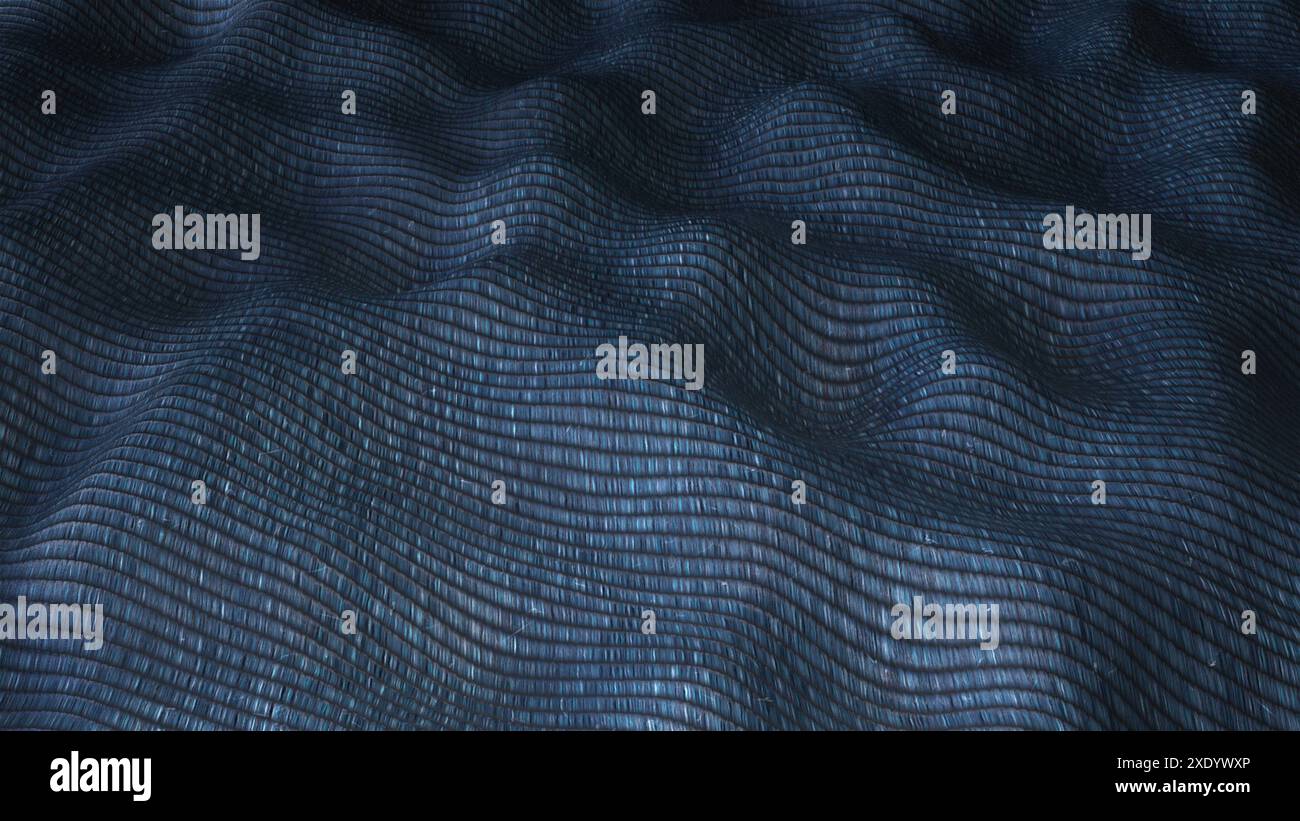 Blue wave fabric hi-res stock photography and images - Alamy