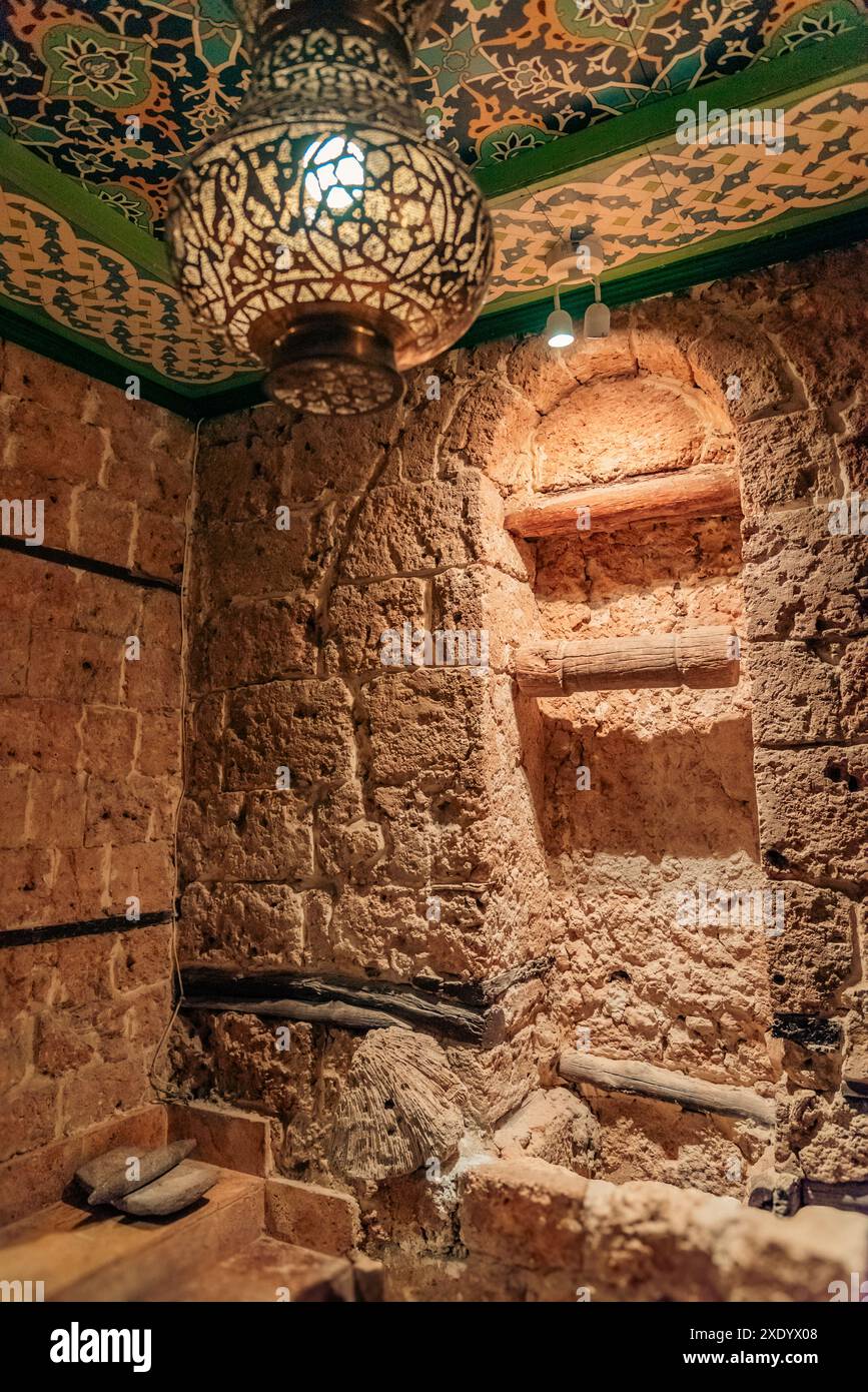 Arabian architectural display at Al Balad City of Jeddah, Saudi Arabia ...