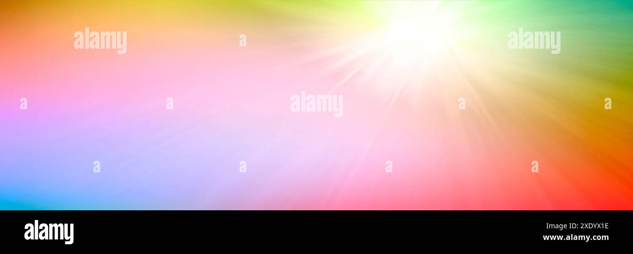 Sunny rainbow, abstract background, bright colors gradient Stock Photo ...