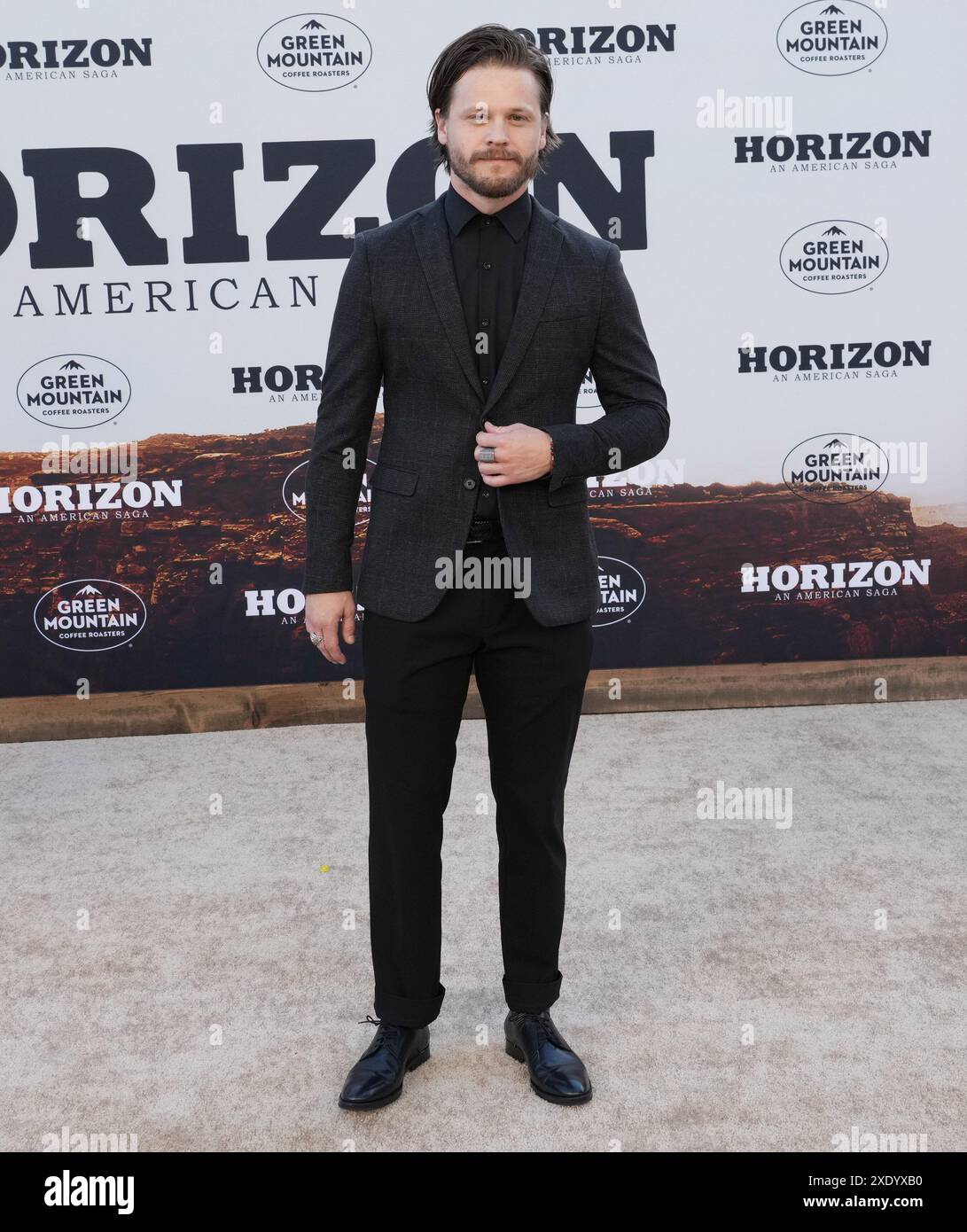 Austin R. Grant arrives at the HORIZON: AN AMERICAN SAGA CHAPTER 1 Los ...