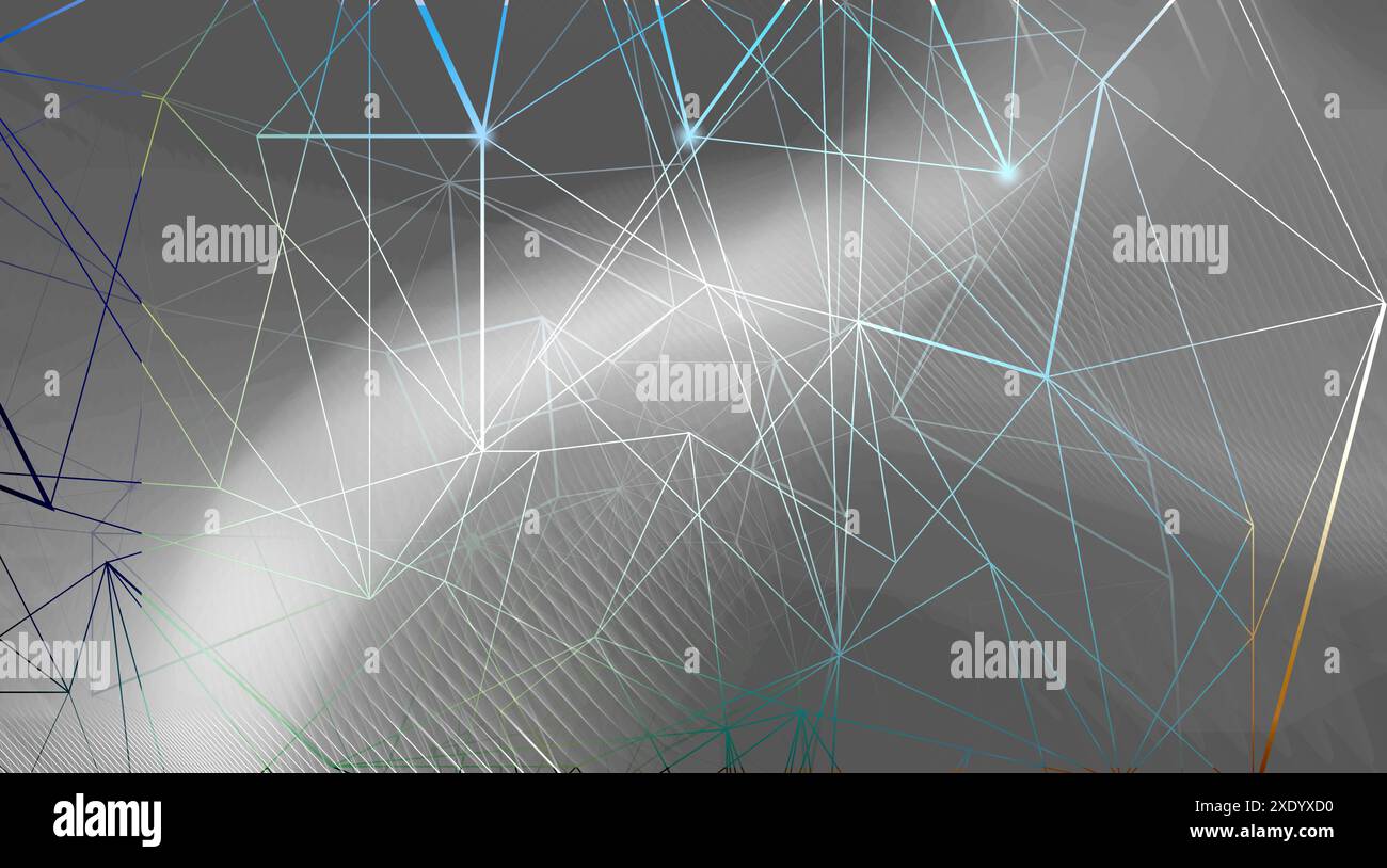 Background abstract, network, shapes, colors, lines Stock Photo - Alamy