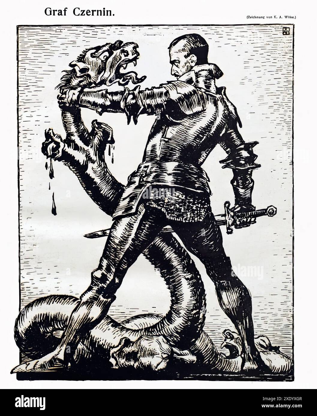 WILKE Karl Alexander - Graf Czernin Die Muskete 1913 - Vintage ...