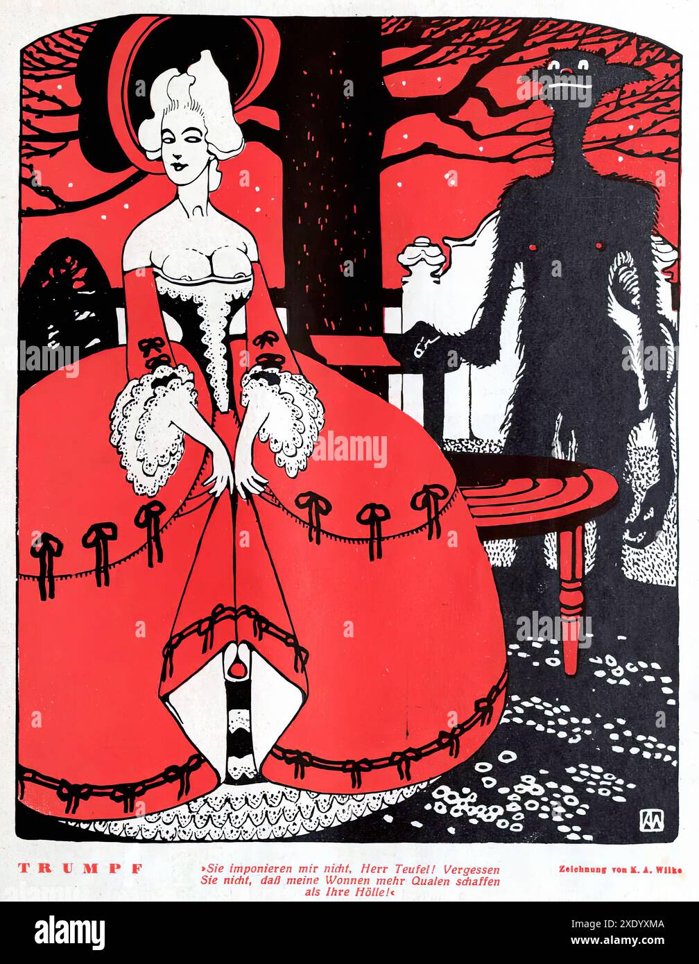 WILKE Karl Alexander (1879-1954) ‘Trumpf’ Die Muskete Dec - 17 1926 ...