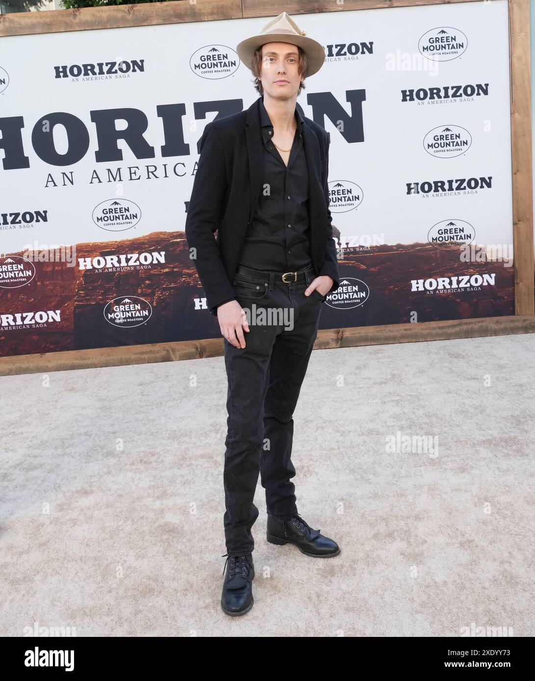 James Paxton arrives at the HORIZON: AN AMERICAN SAGA CHAPTER 1 Los ...