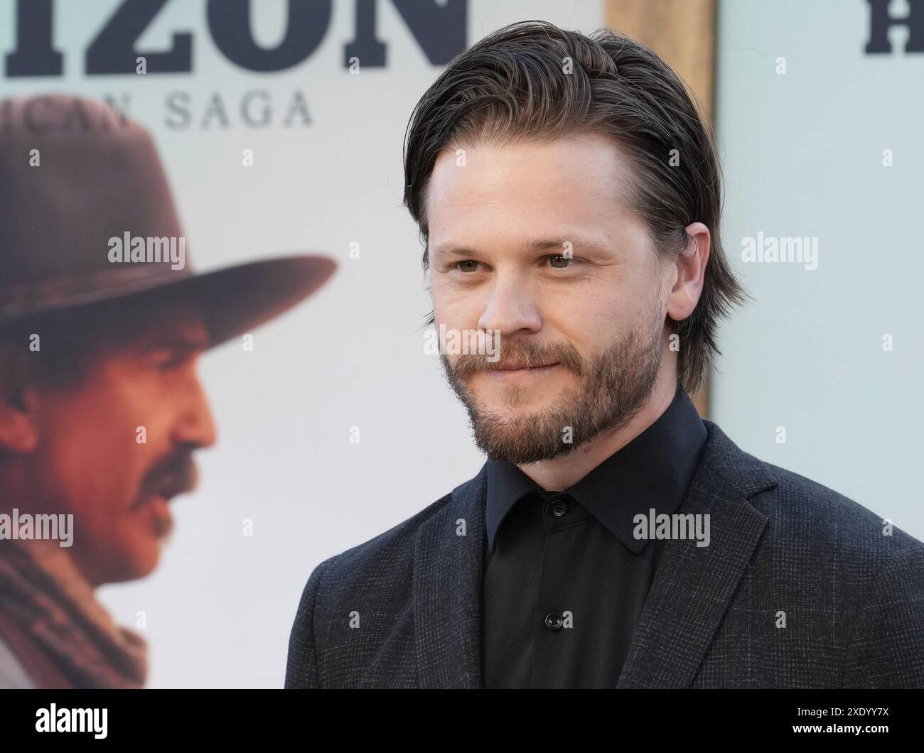 Austin R. Grant arrives at the HORIZON: AN AMERICAN SAGA CHAPTER 1 Los ...