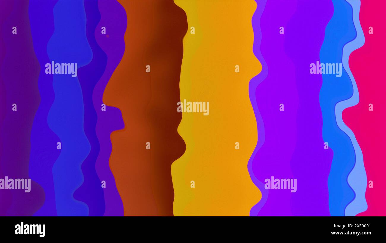 Colorful waves shapes Stock Photo - Alamy