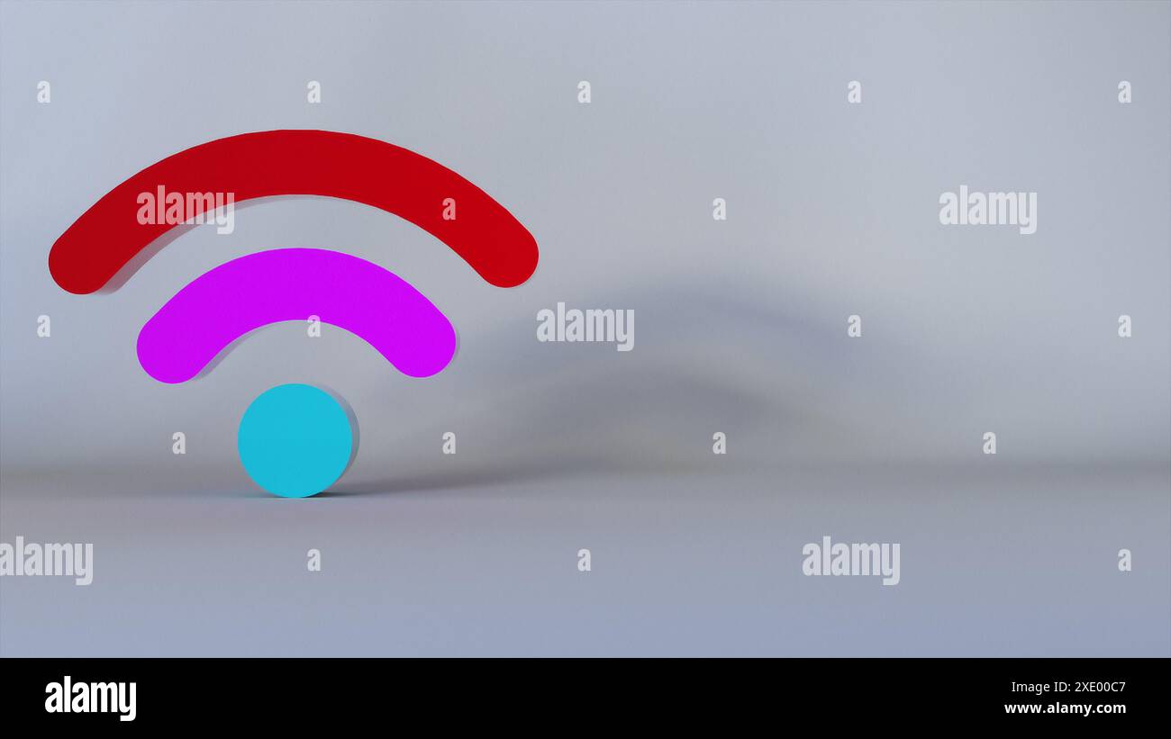 Wireless wi fi signal animated hi-res stock photography and images - Alamy