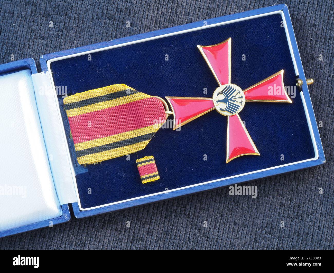 Federal Cross of Merit on ribbon Stock Photo - Alamy