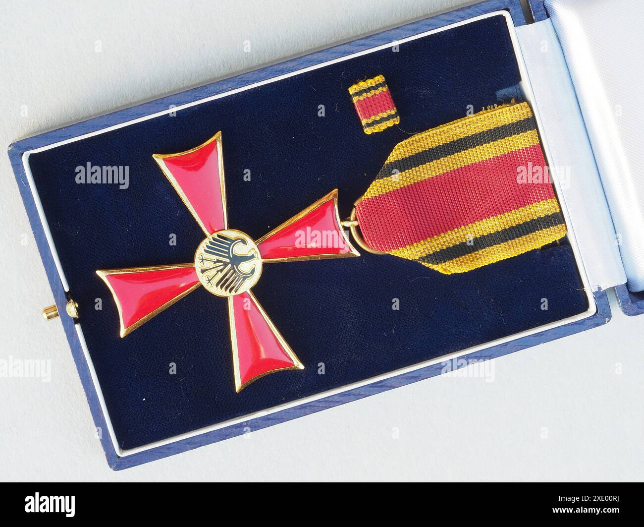 Federal Cross of Merit on ribbon Stock Photo - Alamy
