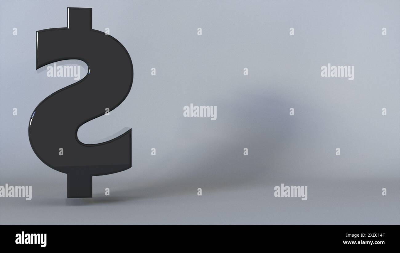 3D USD Dollar Sign Stock Photo - Alamy