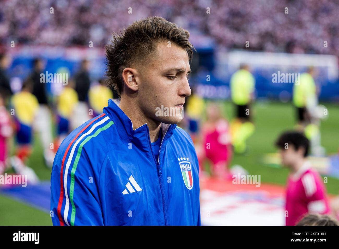 Leipzig, Germany. 24th June, 2024. Mateo Retegui of Italy seen during ...