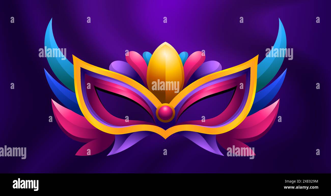 Carnival face masks in Stock Vector Images - Alamy