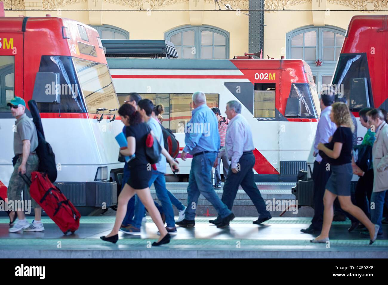 Trains. North Railway Station. Valencia. Comunidad Valenciana. Spain ...