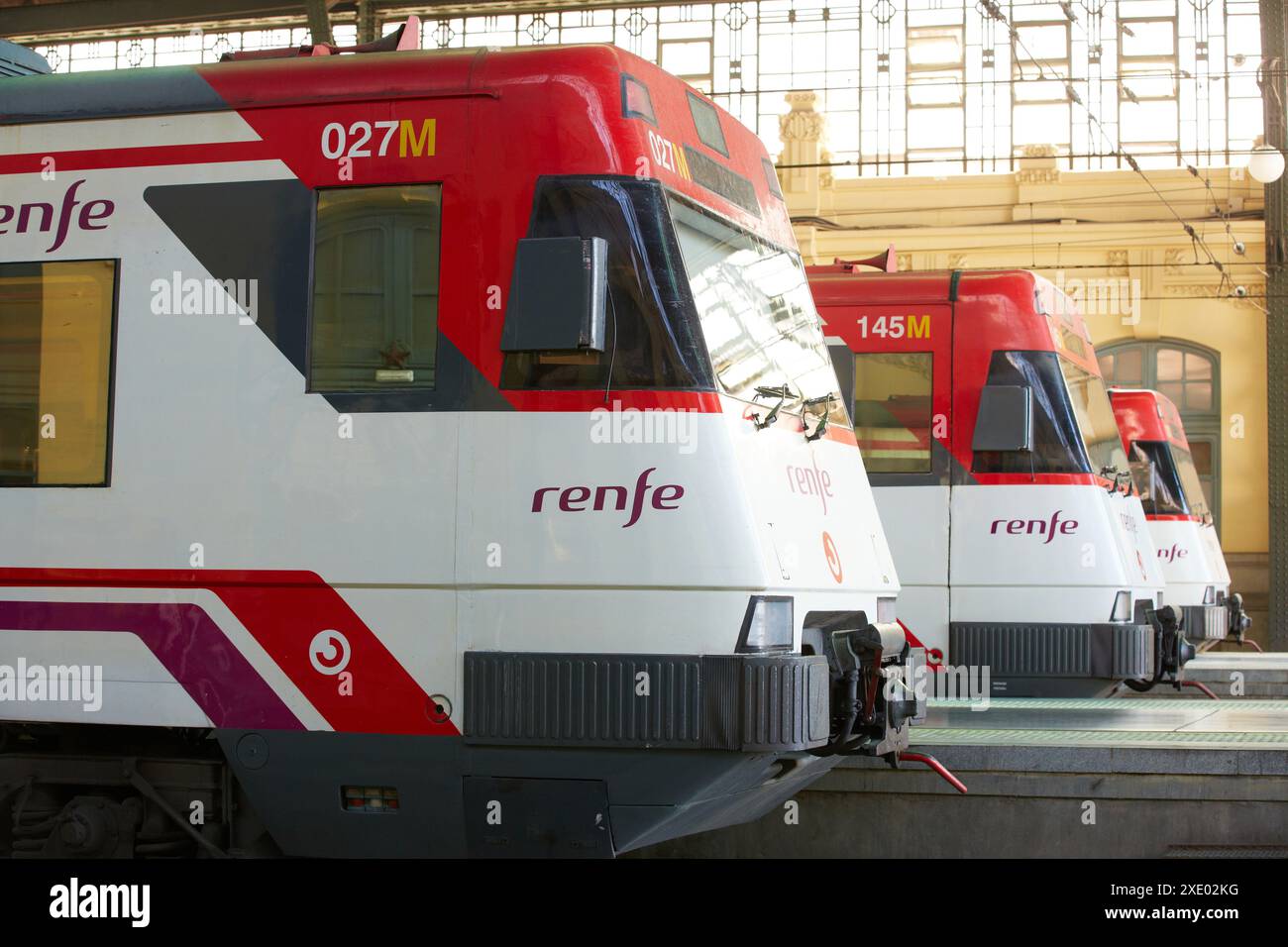 Trains. North Railway Station. Valencia. Comunidad Valenciana. Spain ...