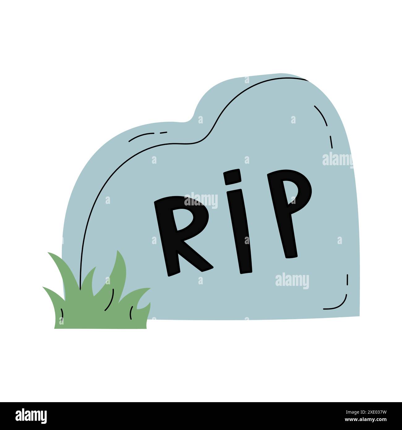 Spooky tombstone vector illustration Stock Vector Image & Art - Alamy